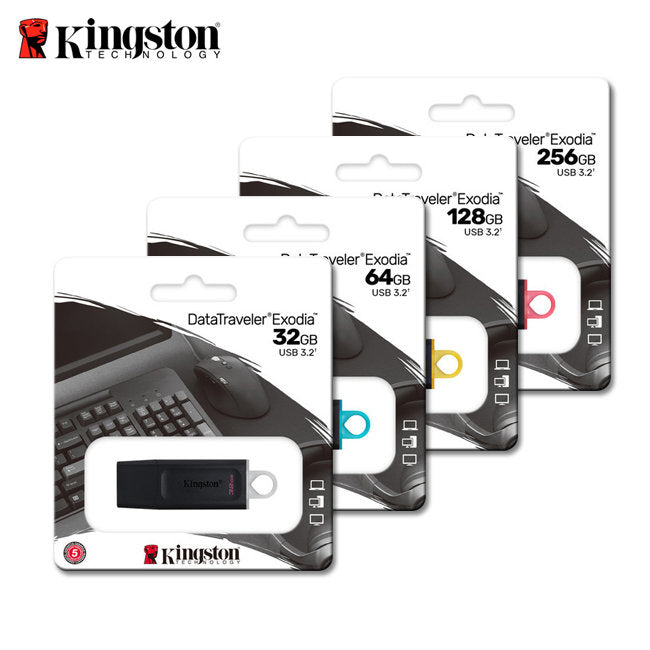 Kingston Exodia USB Datatraveler 32 64 128 Go USB 3.2 – Yourtech.ma Magasin en ligne
